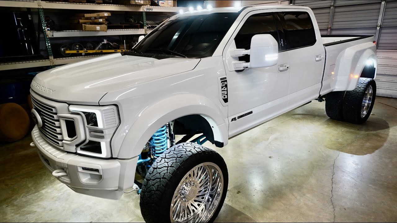 DAVIS AUTOSPORTS - 2022 FORD F450 LIMITED - 26" WHEELS - BDS LIFT - FOX ...