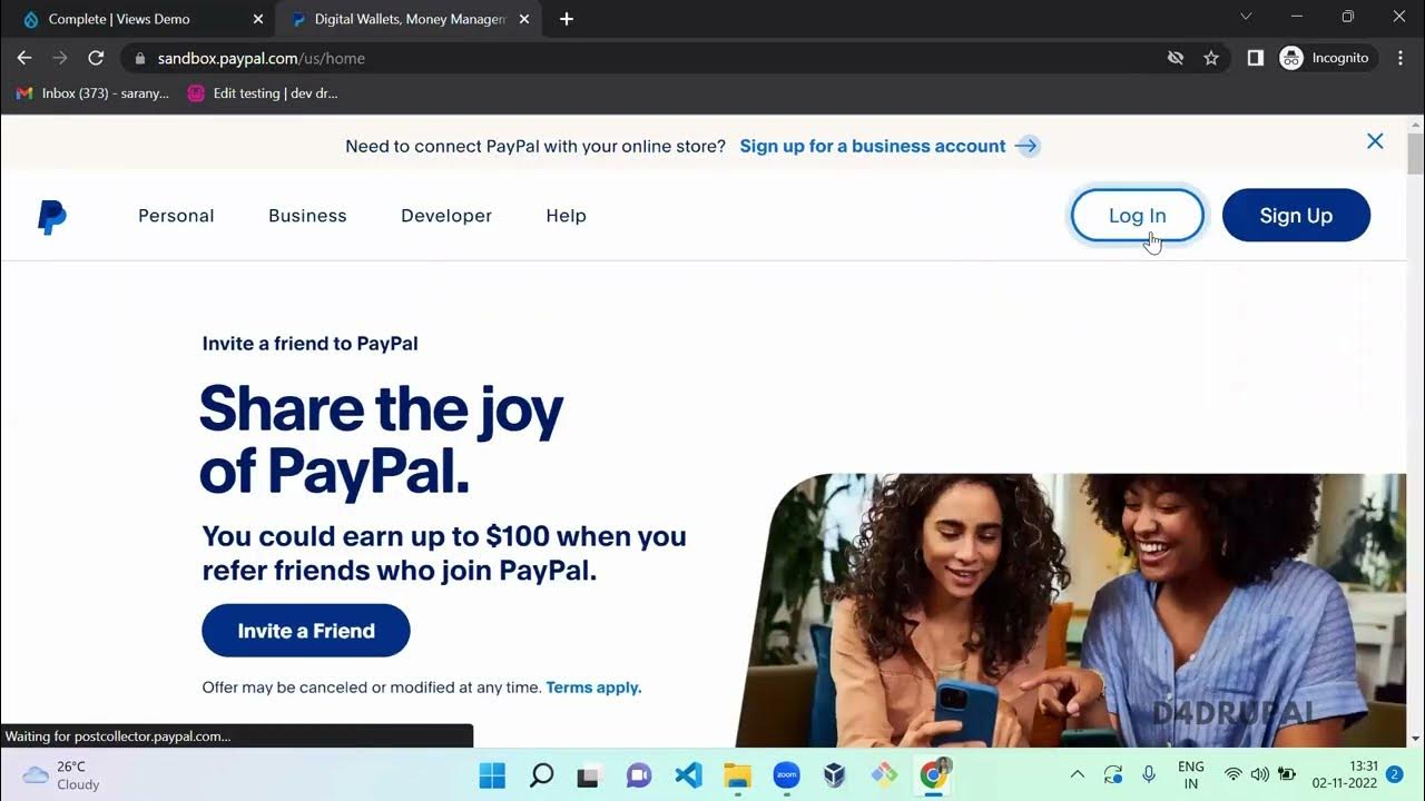 Paypal integration with Paypal checkout (Preferred) plugin Drupal commerce | D4Drupal - YouTube