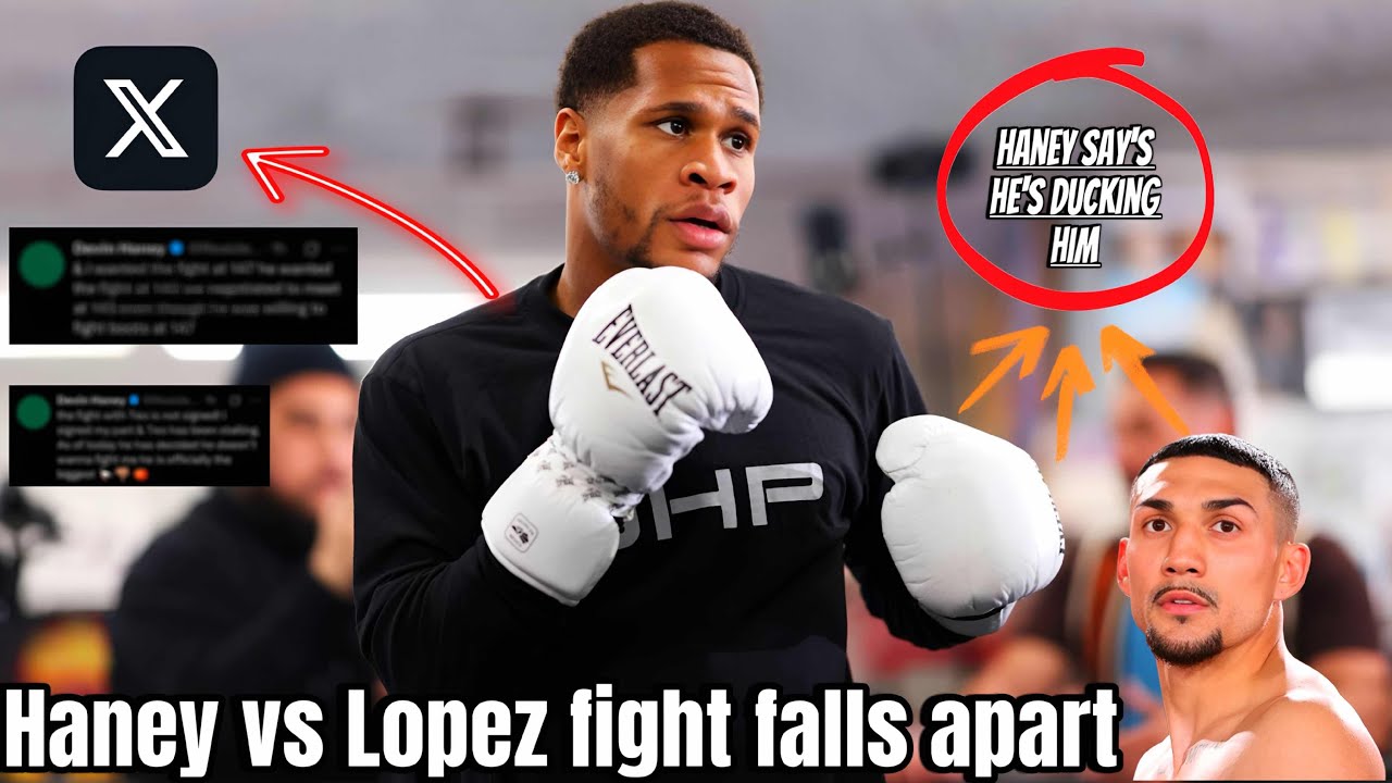 DEVIN HANEY VS TEOFIMO LOPEZ FALLS APART - YouTube