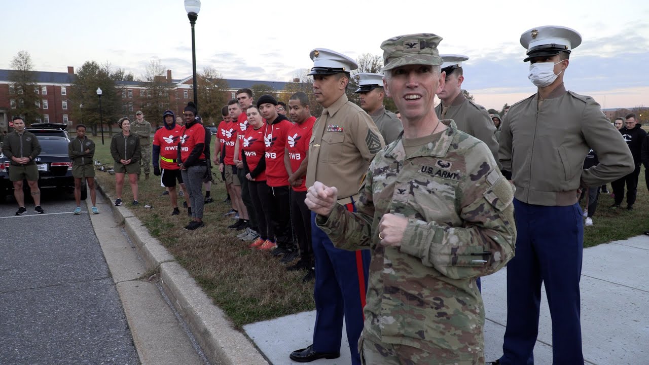 Fort Meade Marines celebrate 247th Birthday! - YouTube