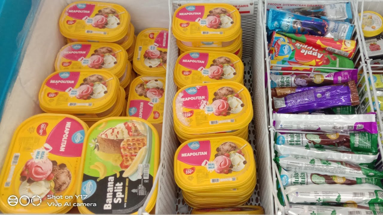 Wooww yummy banyak es krim walls paddle pop campina aice glico ...