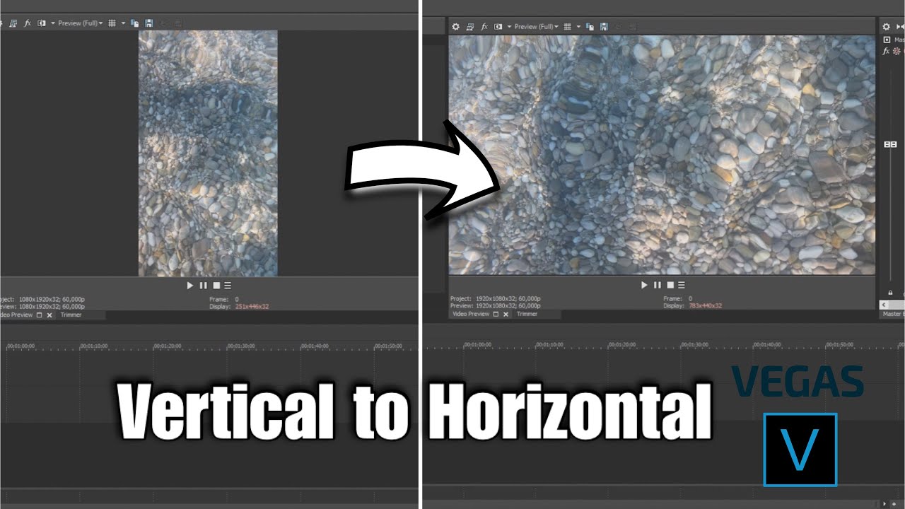 How To Rotate Vertical Video To Horizontal - YouTube