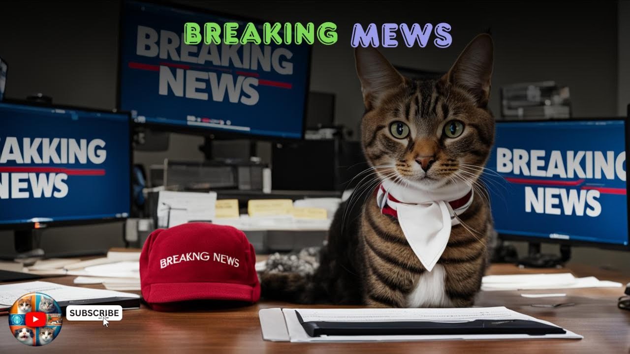 Breaking News: Feline Reporters and Weathermen on the Scene! - YouTube