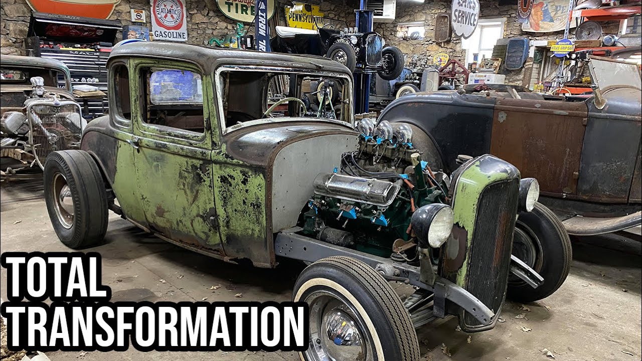 Insane Paint Transformation - 1932 Ford Primer Removal - YouTube