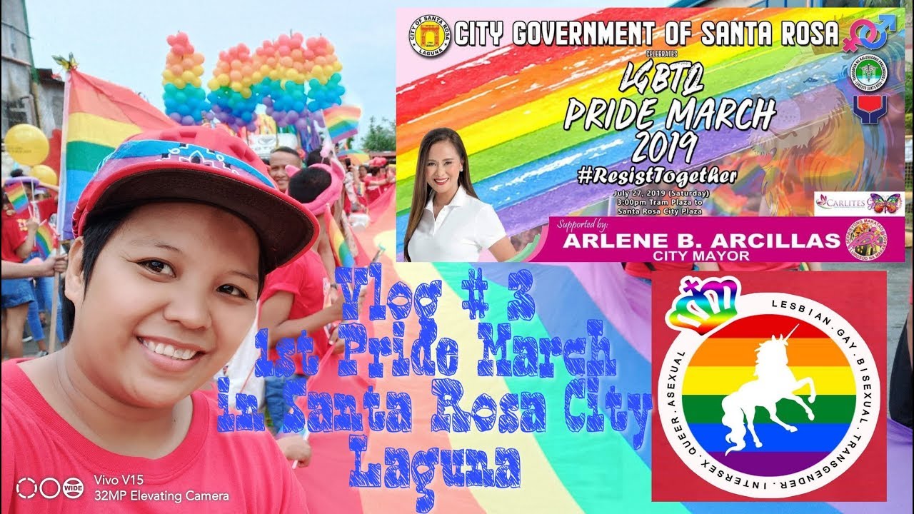 1st Pride March in Santa Rosa City, Laguna - YouTube