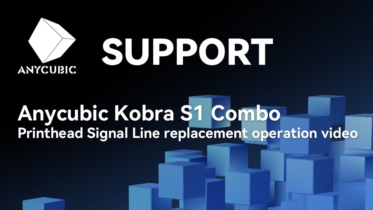 Anycubic Kobra S1 Combo--Printhead Signal Line replacement operation ...