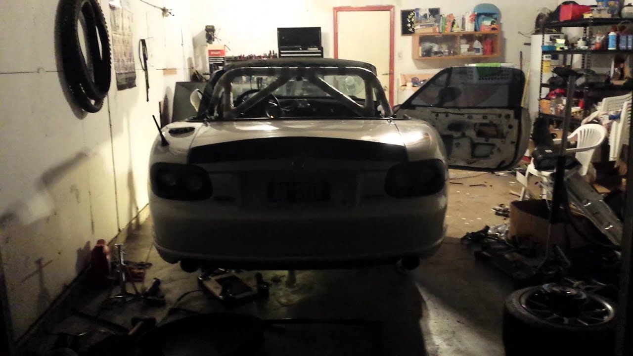 Cammed LS1 Miata Swap Work and Start - YouTube