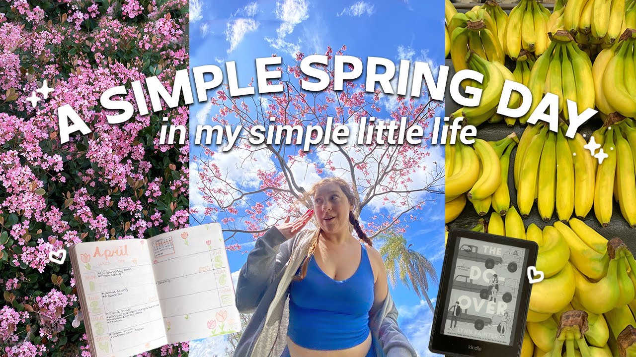 🌸a simple spring day in my simple little life🌸 *walks, groceries ...