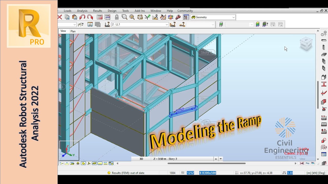 Modeling and Design of RC Buildings in Autodesk Robot | Part 15 ...