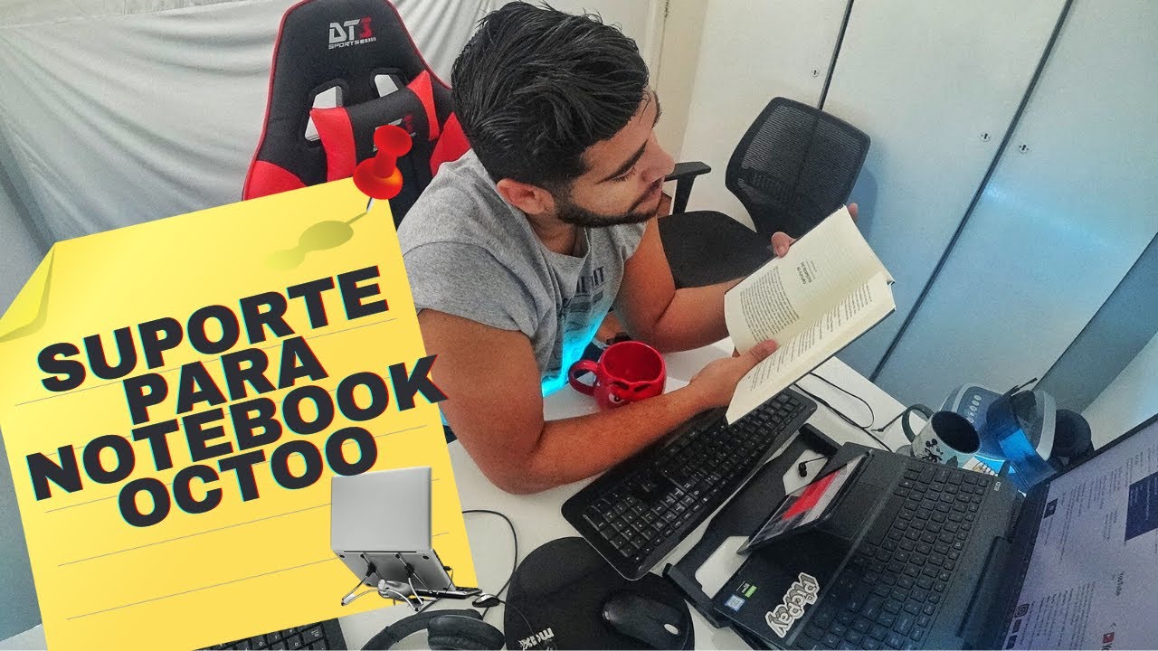 Suporte para notebook OCTOO Uptable UP-BL - Muito leve, portátil e ...