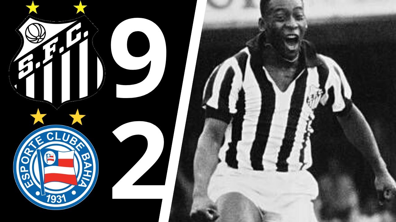 Santos 9 X 2 Bahia - Campeonato Brasileiro 1968 - YouTube