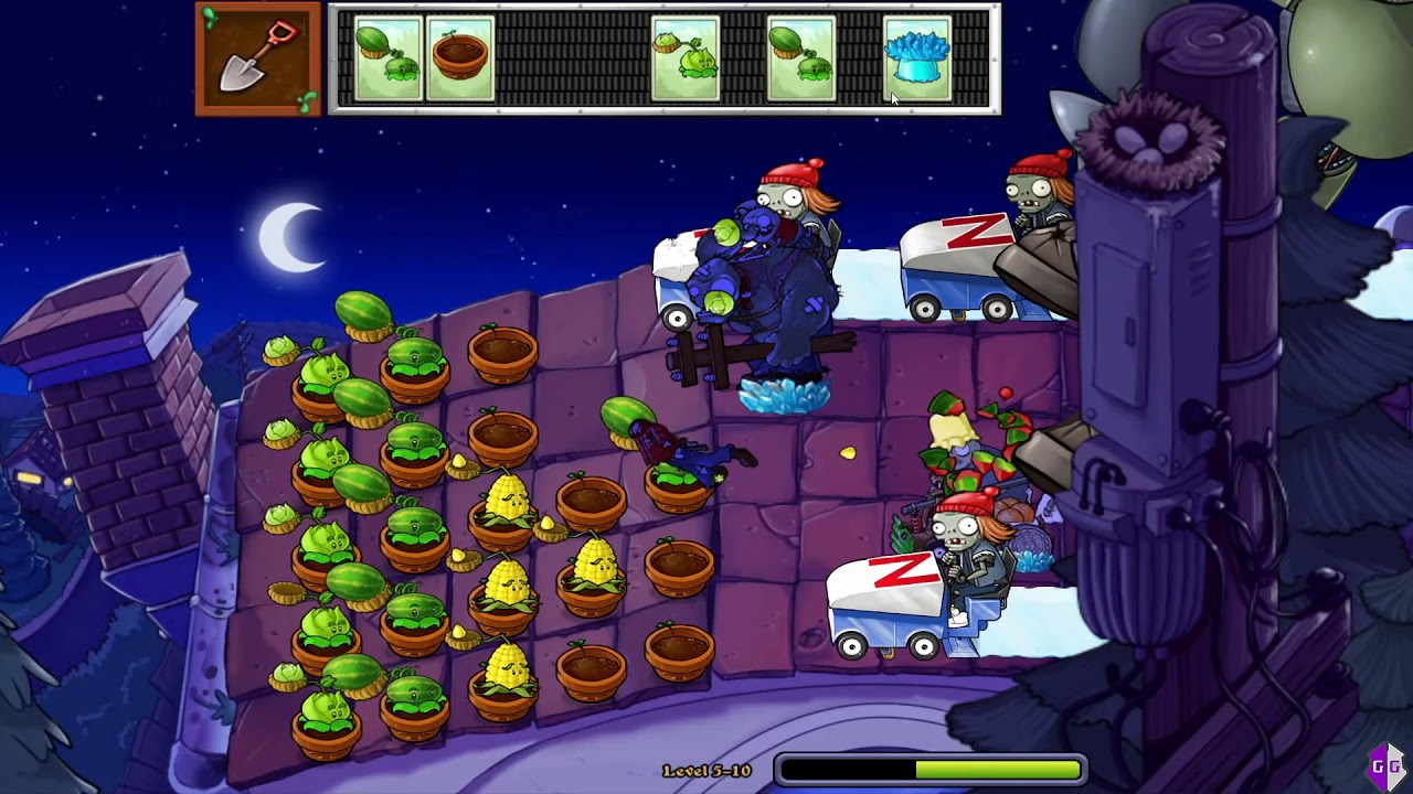 PvZ HD Android - Nivel 5-10 - YouTube