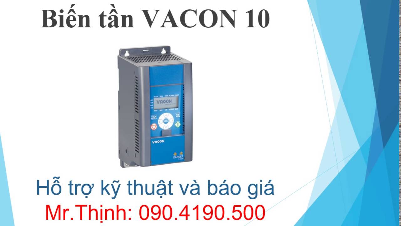 Biến tần Vacon 10 hướng dẫn cài đặt mua bán sửa chữa - YouTube