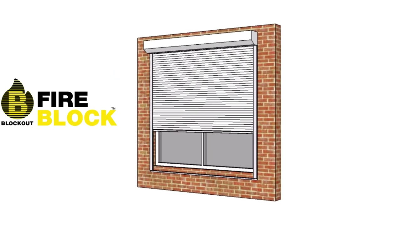 BLOCKOUT FIREBLOCK BAL-FZ BUSHFIRE ROLLER SHUTTER - YouTube