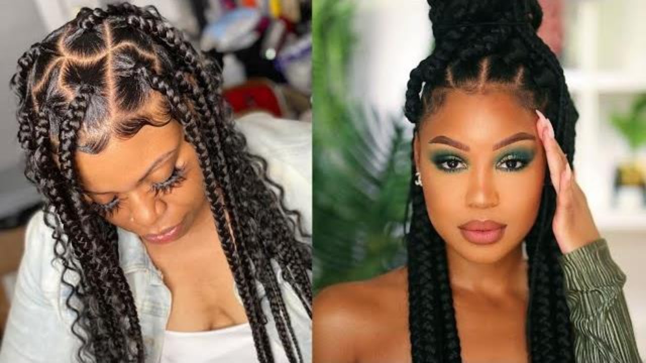 🔥HAIRSTYLES FOR BLACK WOMEN 🔥 SINGLE BRAIDS AND TWISTS BY HALI BEAUTY ...