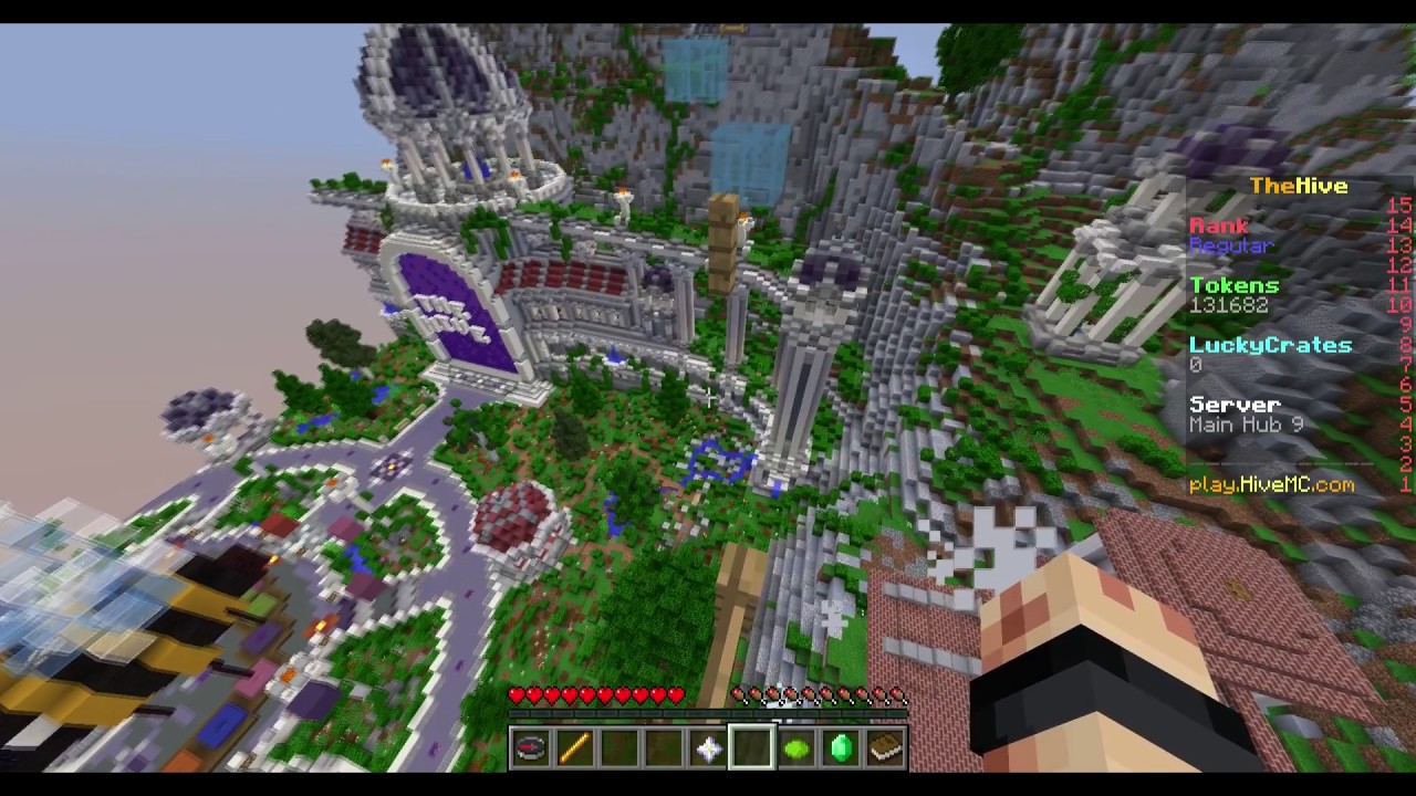 HiveMC Main Hub Bee Parkour - Howto (easy way) - YouTube
