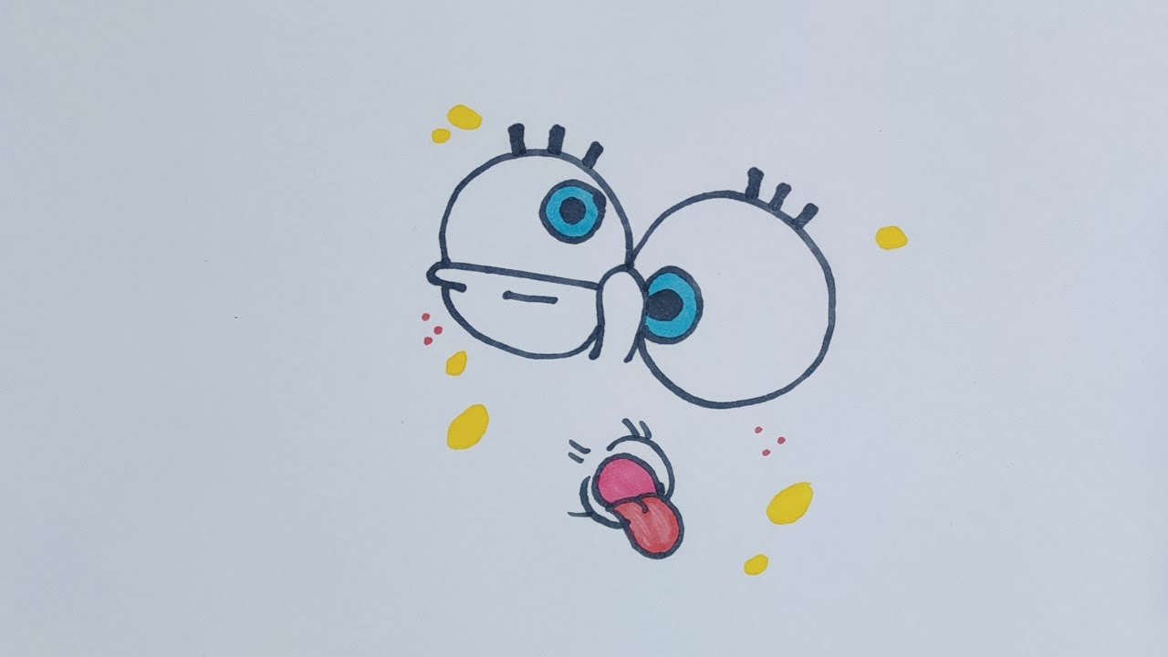Learn to Draw SpongeBob in a Very Simple Easy Way - YouTube