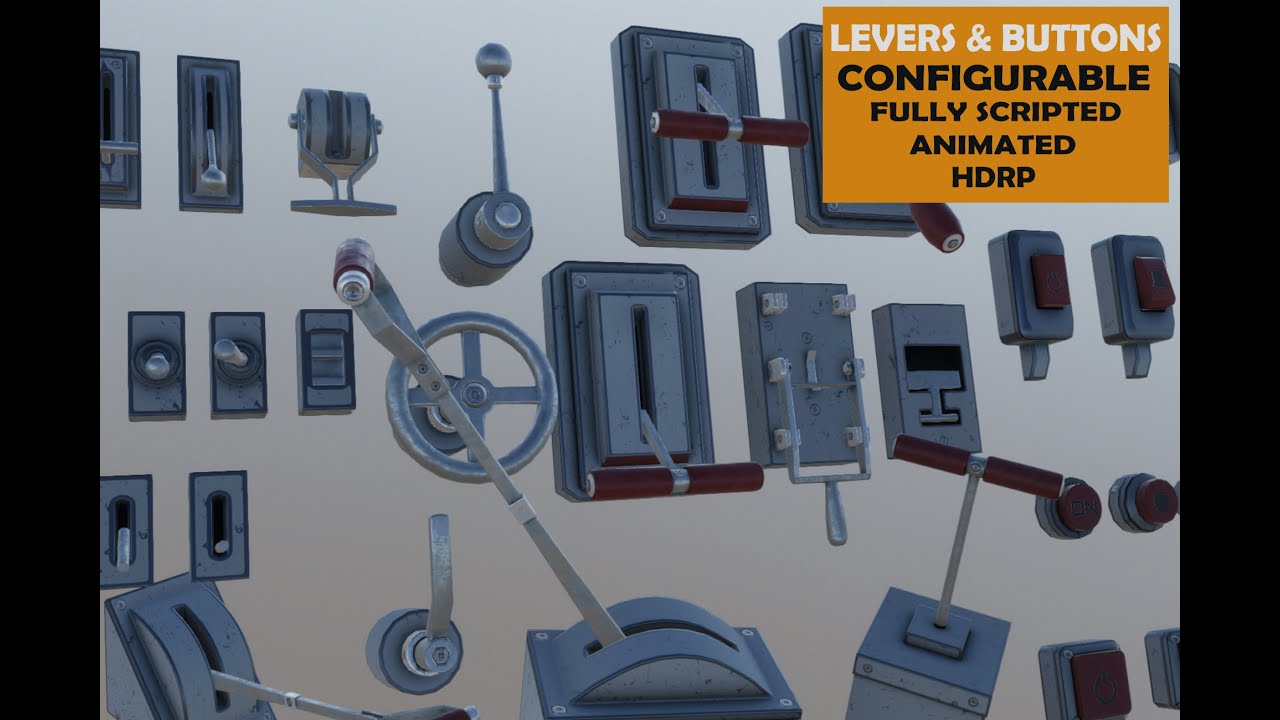 Levers and Buttons - Asset For Unity - YouTube