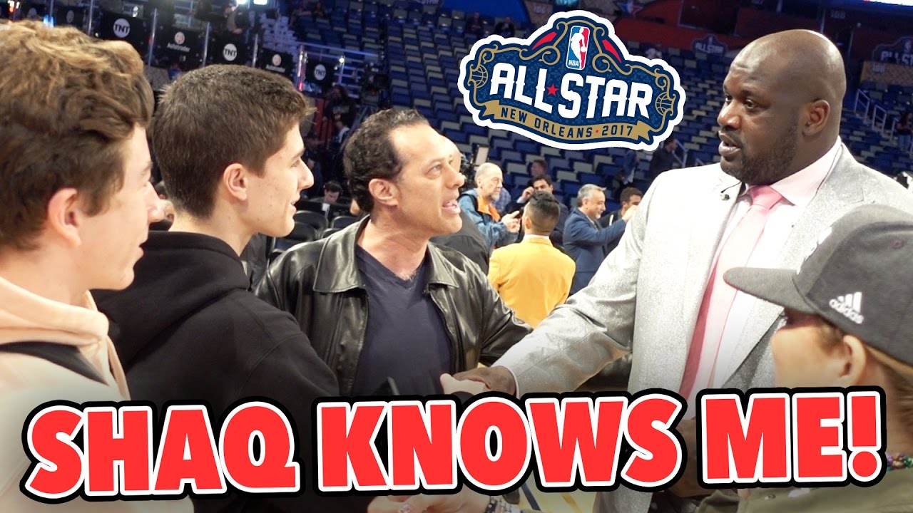SHAQ KNOWS ME!? (AT THE NBA ALL STAR GAME!) - YouTube