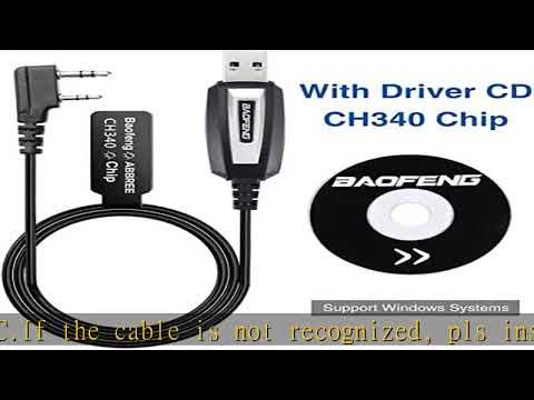 Baofeng USB Programming Cable CH340 Chip for GMRS Radio Two Way Radio ...