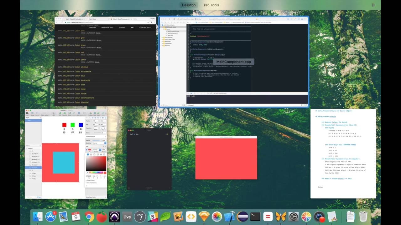 JUCE Colours - YouTube