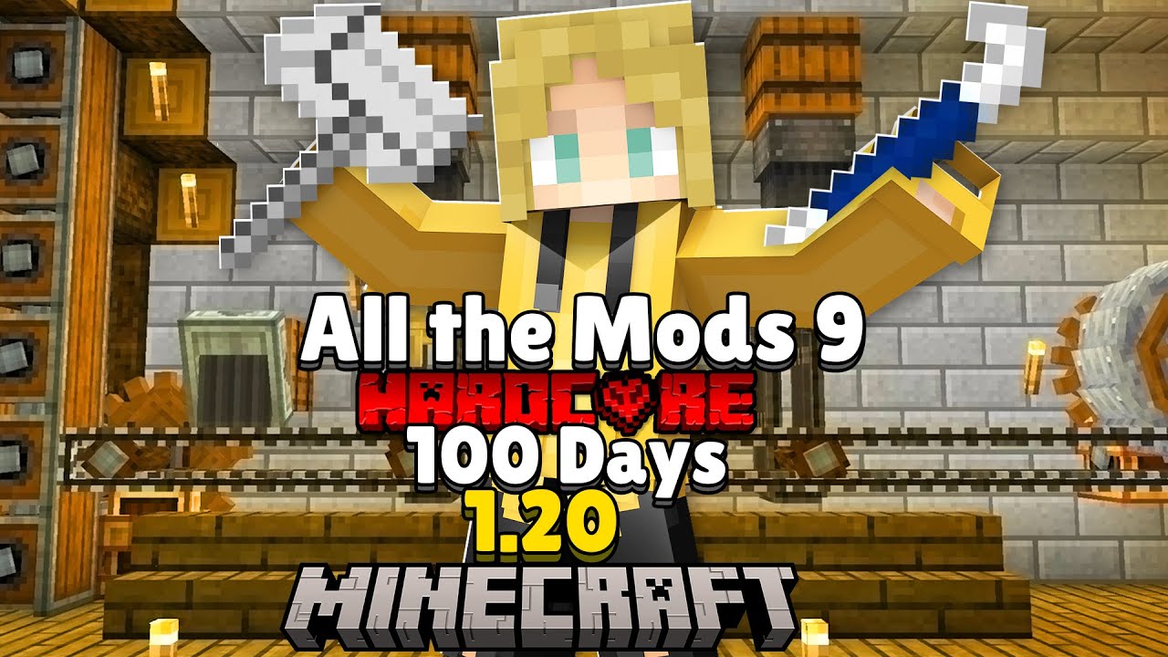 I Survived 100 Days In ALL THE MODS 9 In 1.20 MINECRAFT In HARDCORE ...