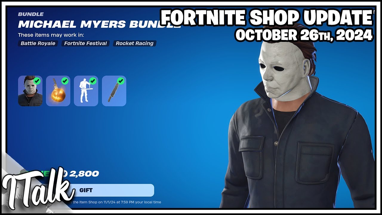 FINALLY! MICHAEL MYERS IS BACK! Fortnite Item Shop [October 26th 2024 ...