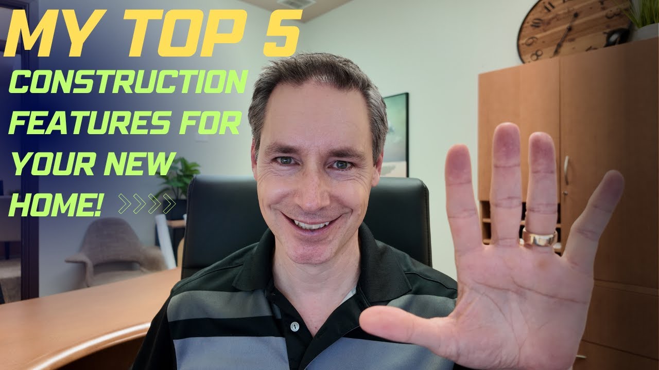 Must haves in new home build. My top 5 construction features! - YouTube