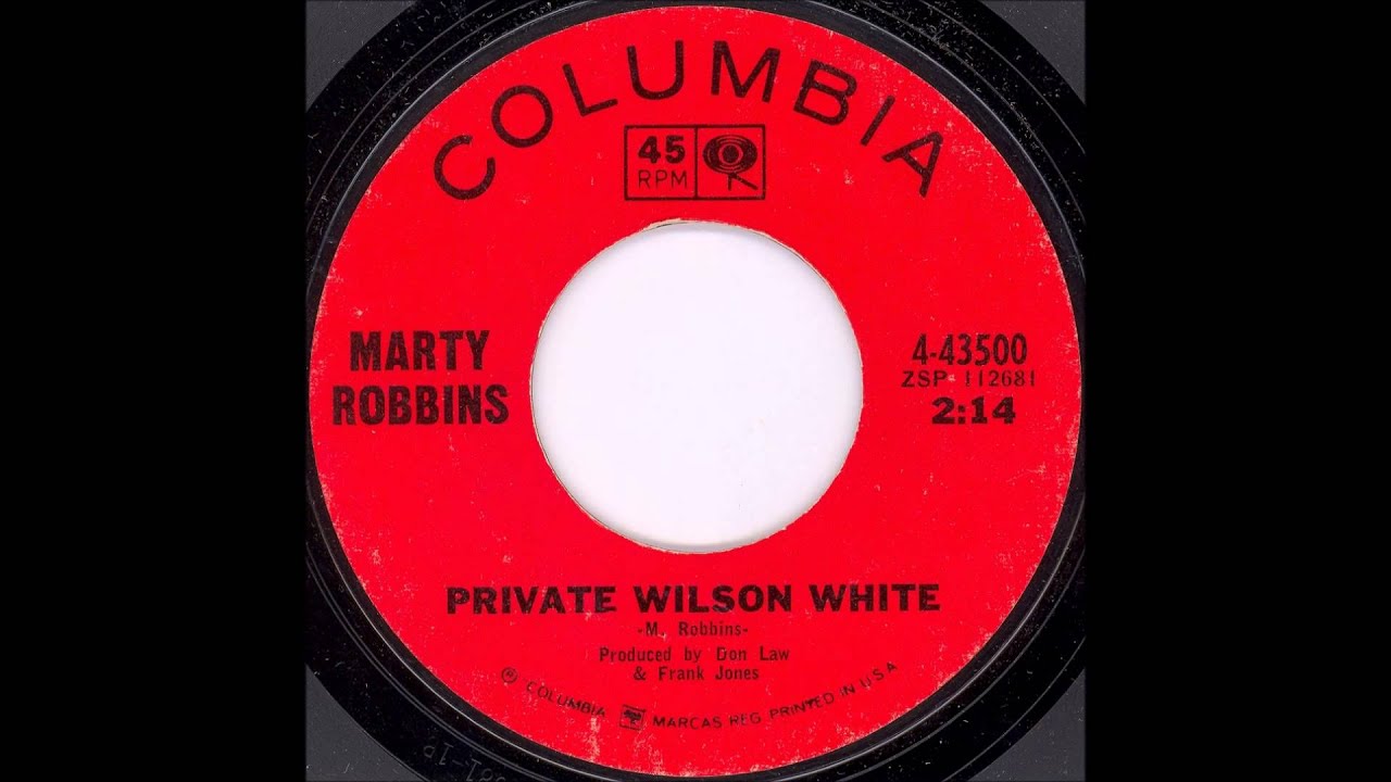 Marty Robbins - Private Wilson White - YouTube
