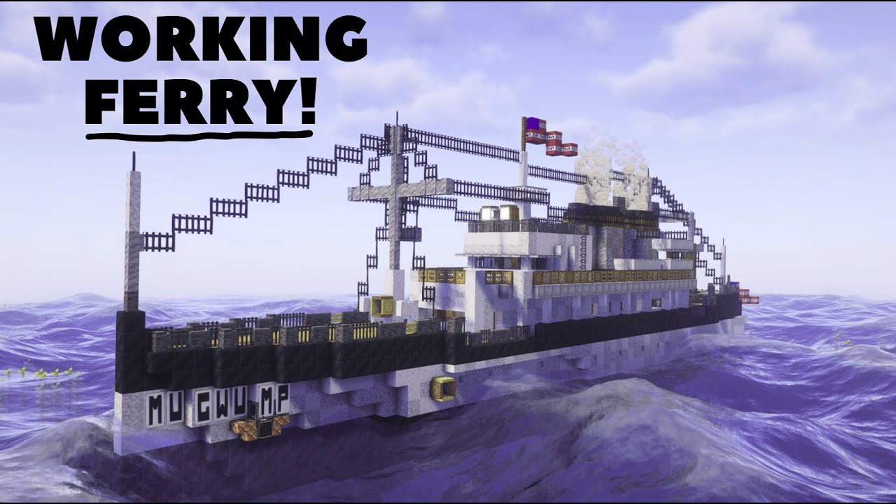 Working passenger ferry in Minecraft! - YouTube