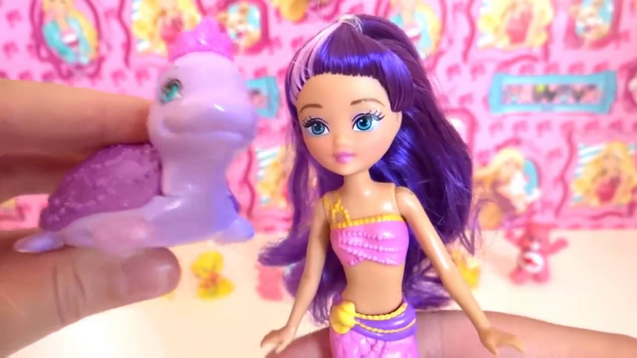 Barbie Pearl Princess Mermaids with Dolphin, Turtle, Seahorse + Care ...