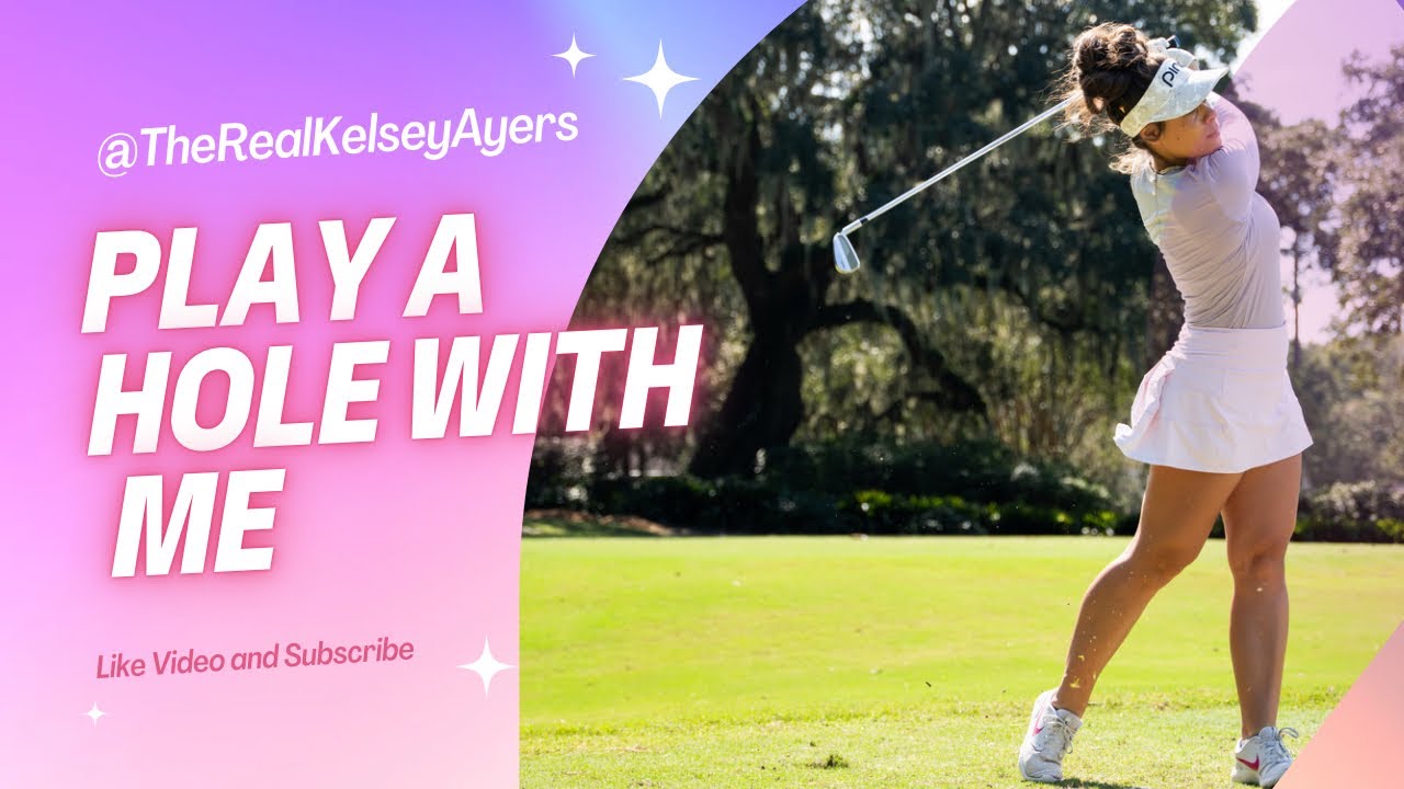 Play a quick hole with me #golfbabe #golfball - YouTube