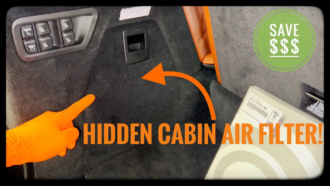 BMW X7 2019+ HIDDEN Rear cabin Ac filter G07 - YouTube