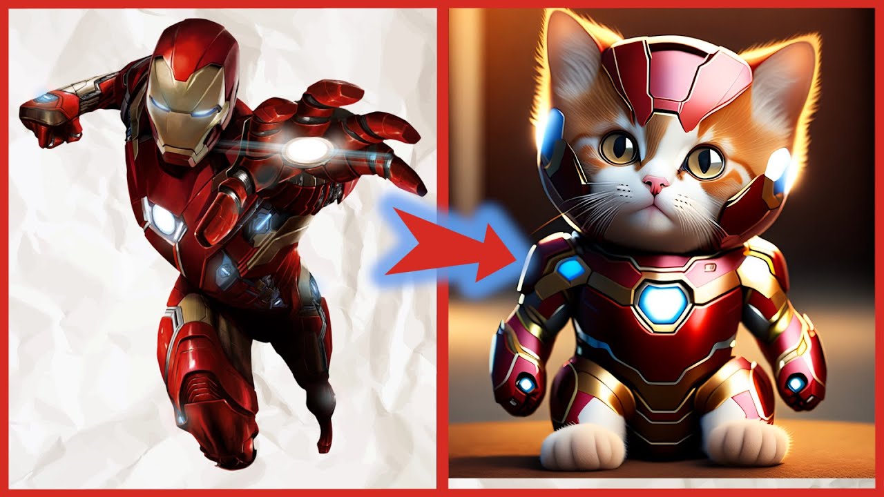 AI ART | SUPERHEROES but KITTENS All Character | Created with AI - YouTube