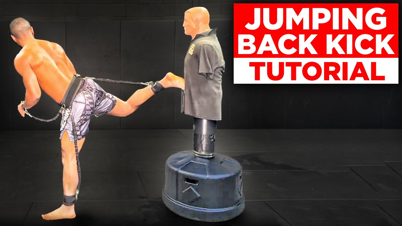 Jumping back kick tutorial (Step by step) - YouTube