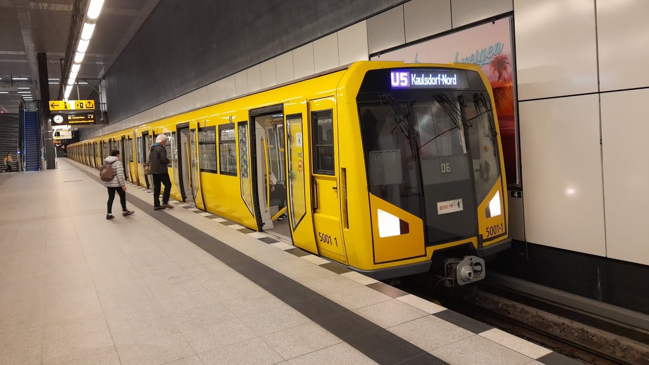 Mitfahrt in der U5 von Hauptbahnhof bis Lichtenberg im H95 5001-1 - YouTube