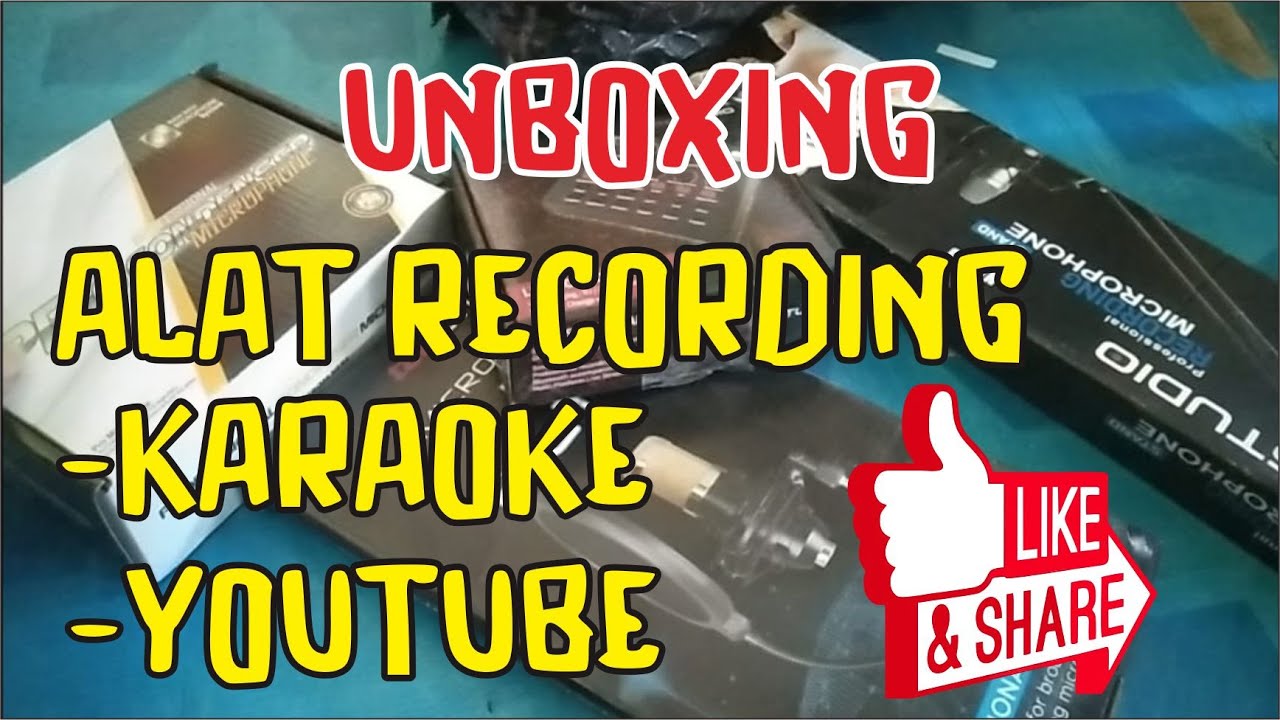 UNBOXING ALAT RECORDING..# 400 RB 1 PAKET - YouTube
