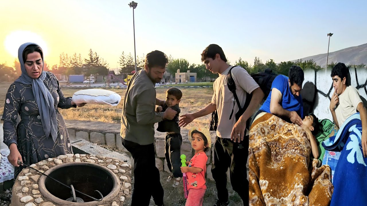 Documentary of the Ali family finishing the bakery oven, baking bread ...
