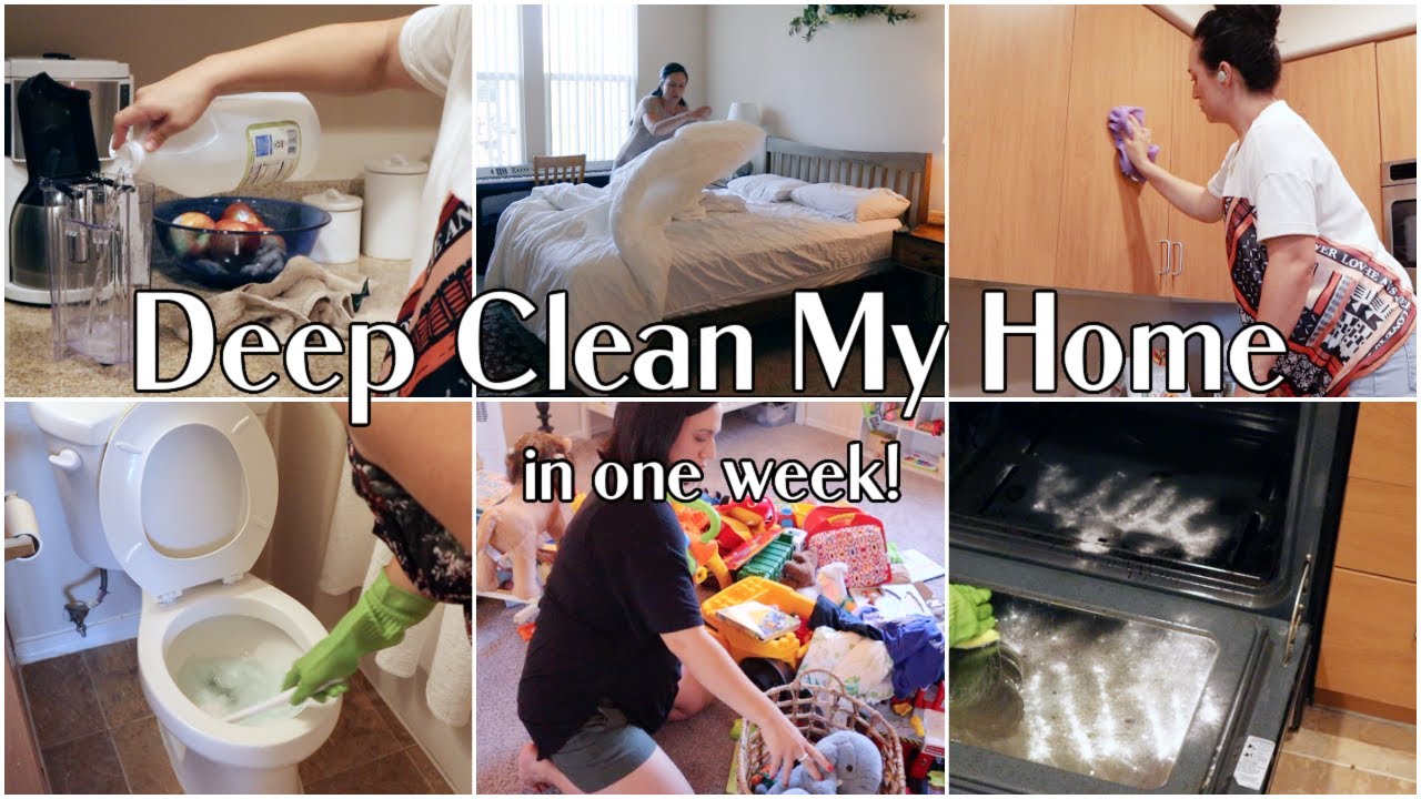 How To DEEP CLEAN Your Entire Home in 1 Week | Deep Clean with Me - YouTube