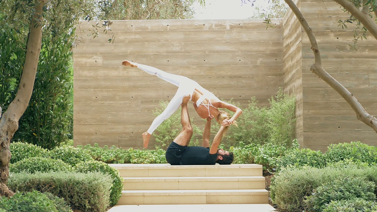 Graceful Acro-Yoga Flow with Claire - YouTube