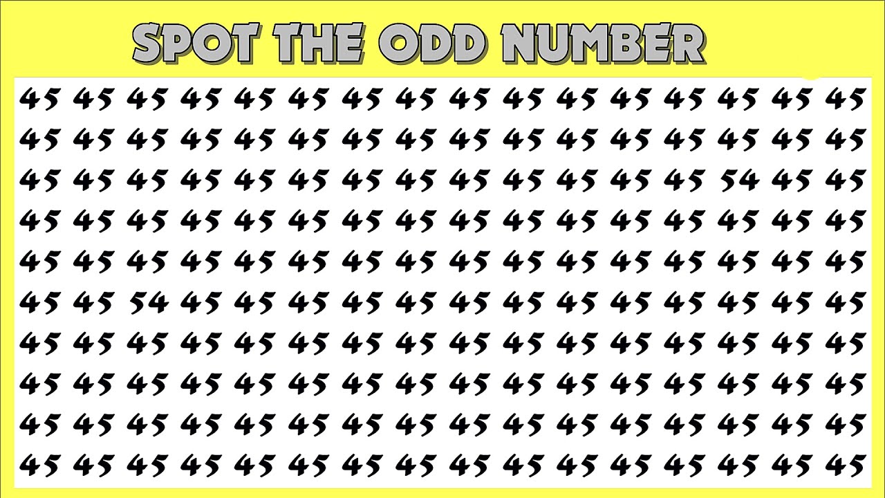CAN YOU FIND THE ODD NUMBERS AND LETTER? #31 | HOW GOOD ARE YOUR EYES ...