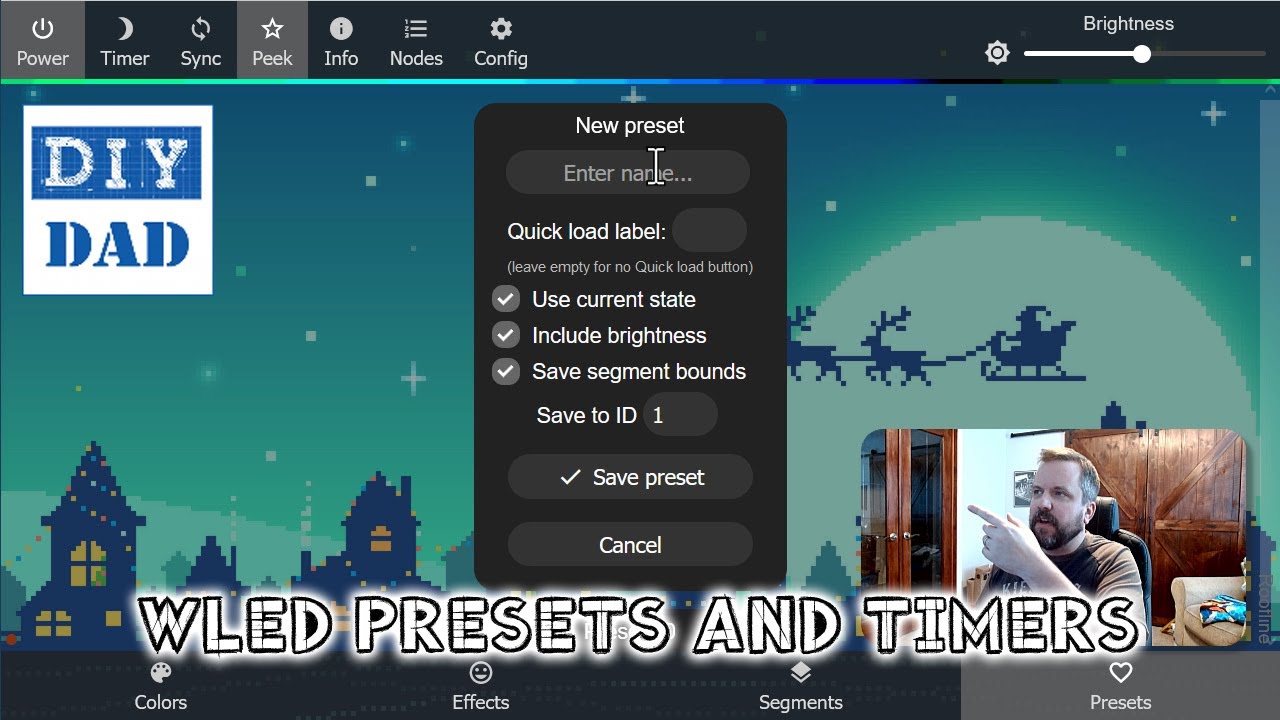 Setting up Presets and Timers in WLED - YouTube
