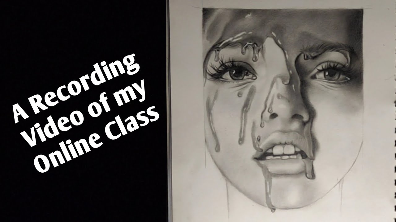 Realistic Drawing / Wet Face Drawing / Portrait Drawing / Pencil Sketch ...