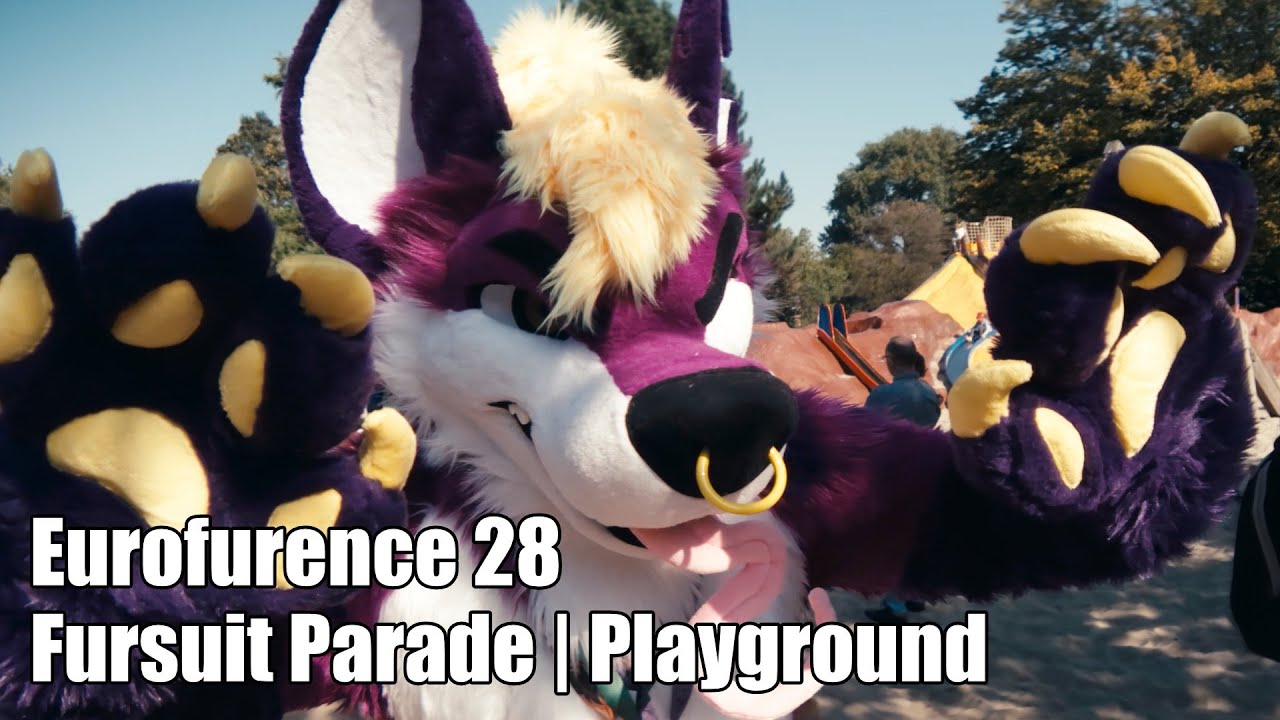 Eurofurence 28 Fursuit Parade Playground - YouTube