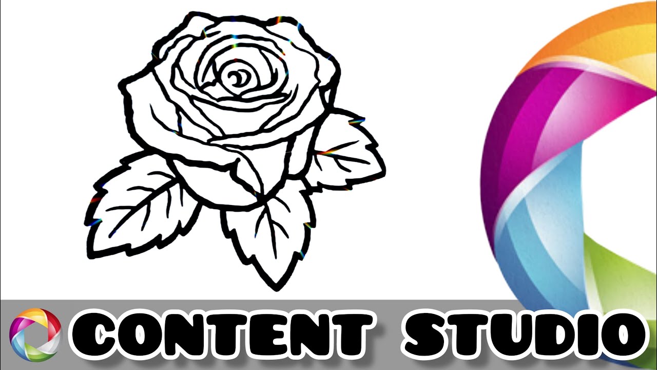 Let's Learn How to Draw 3D Cute Rose for Beginners | Tattoo Design | 3D ...