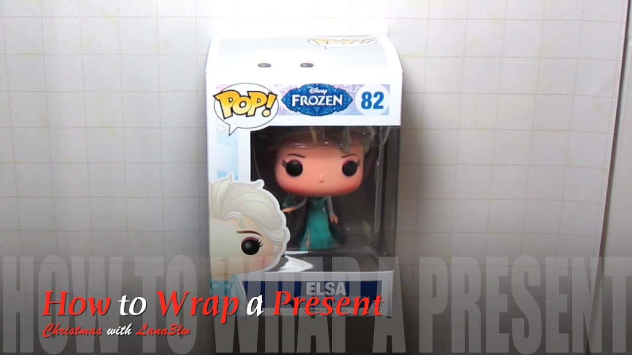 How to Gift Wrap Popular Frozen Elsa Present Funko Pop Toy - Lana3LW ...