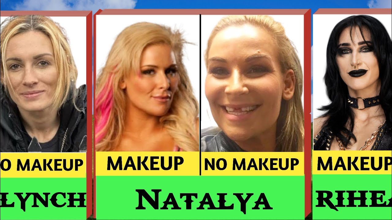 WWE Divas Before & After Makeup | Natural Looks Revealed! - YouTube