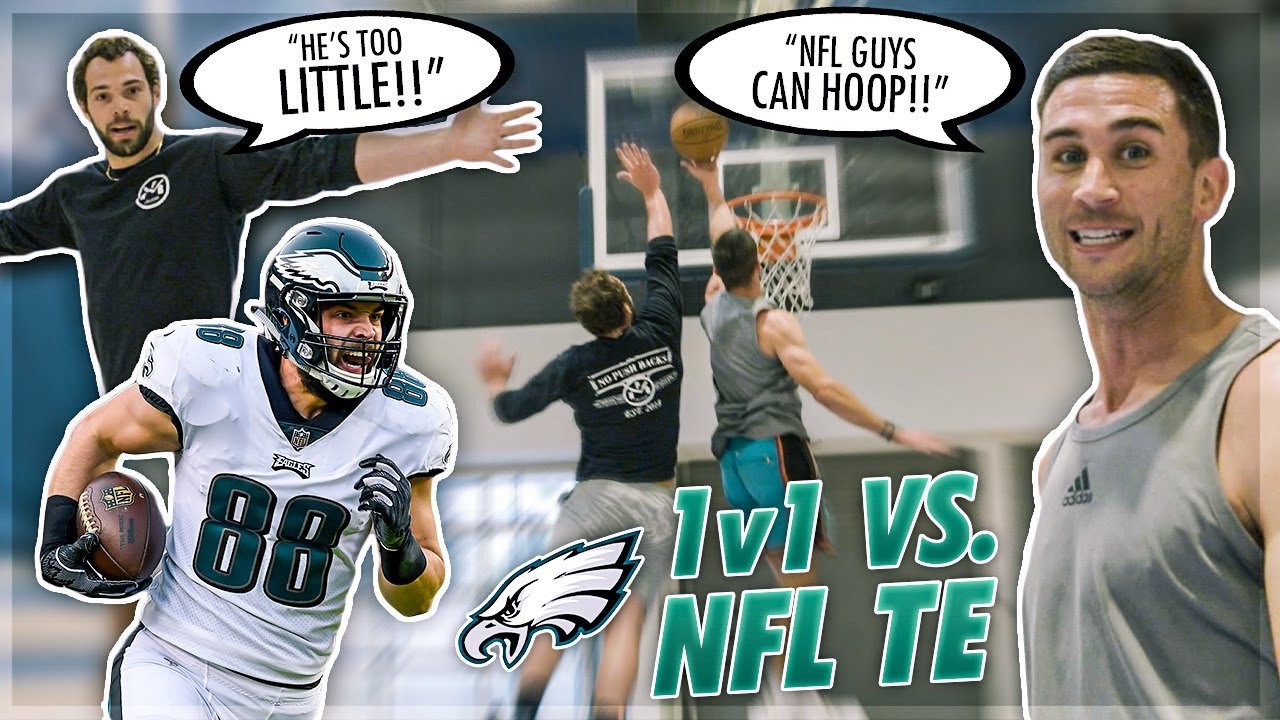 1v1 Against NFL TIGHT END! He Can HOOP!! | Jordan Lawley Basketball ...