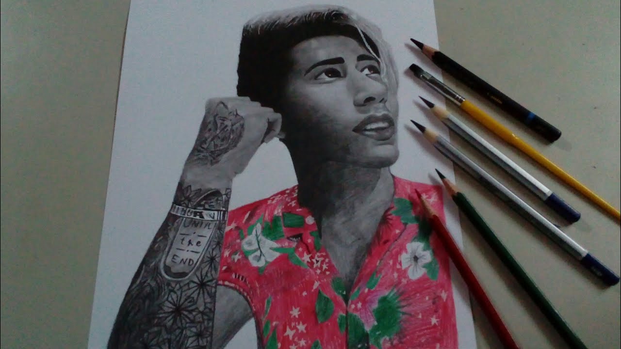 Danish zehen | pencil sketch | - YouTube