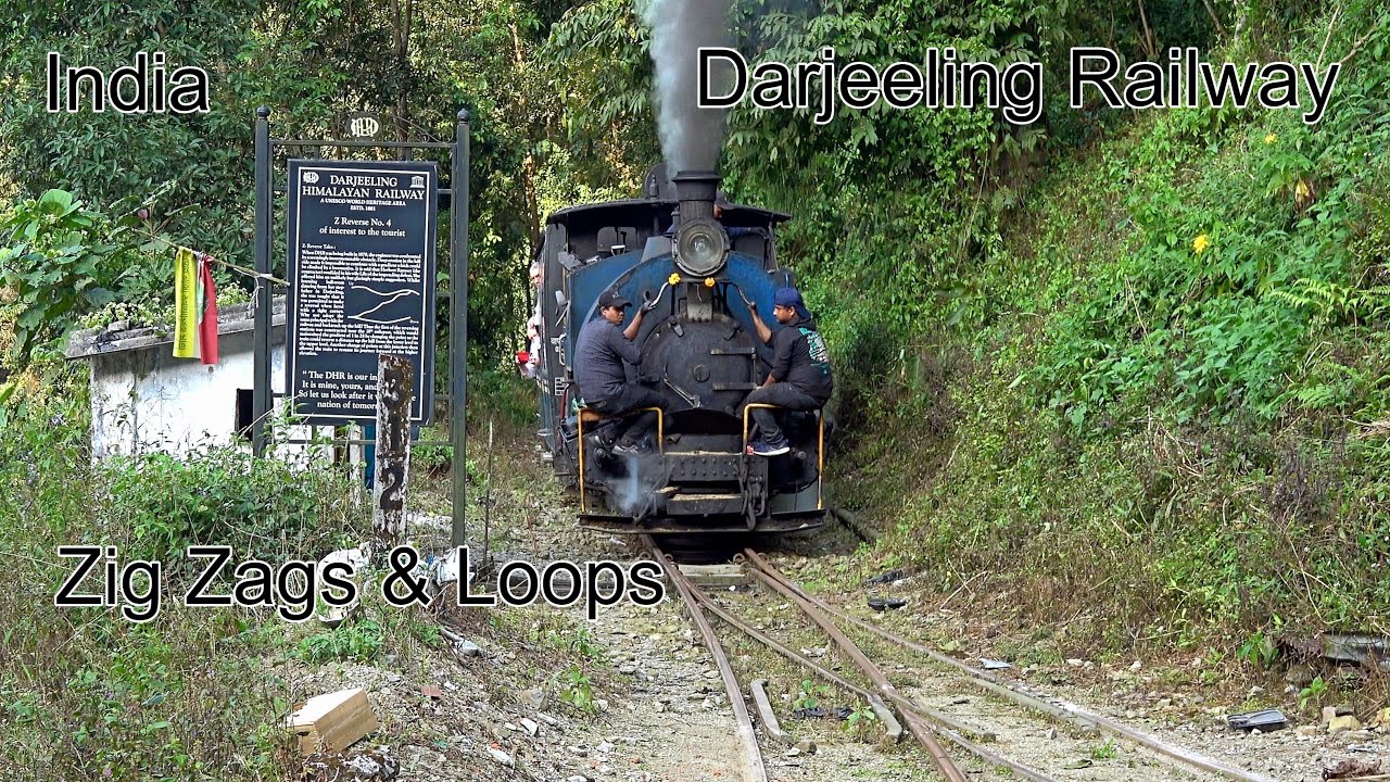 Part 2 - Darjeeling Railway (India) - Steam Special – Rongtong to Kurseong - Zig Zags & Loops ...